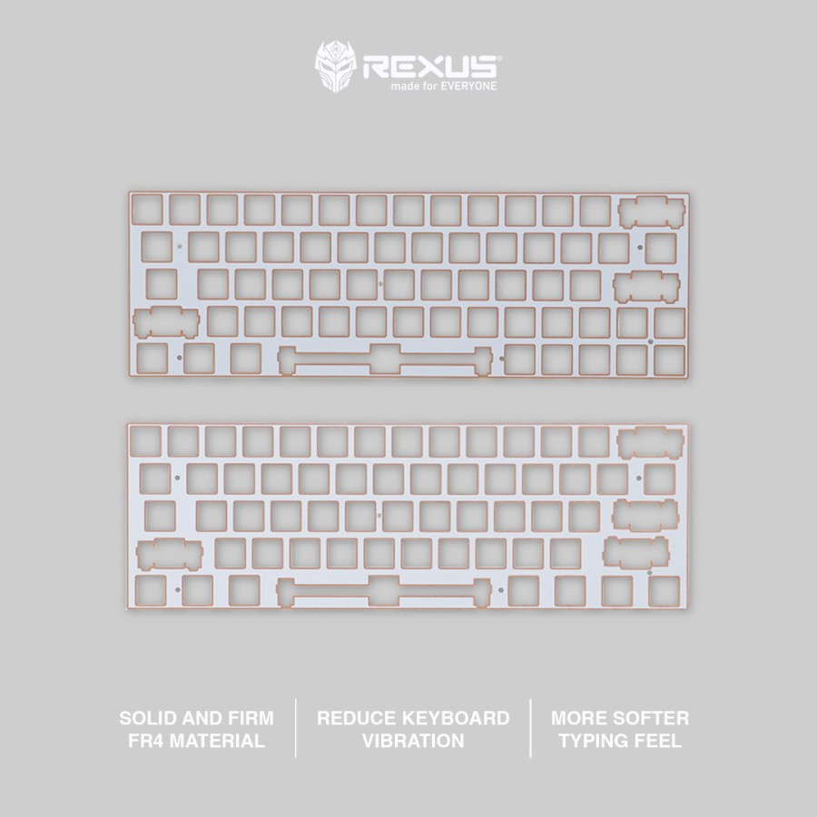 Jual Rexus Plate FR4 for keyboard Mechanical Daxa M61 / M64 | Shopee ...