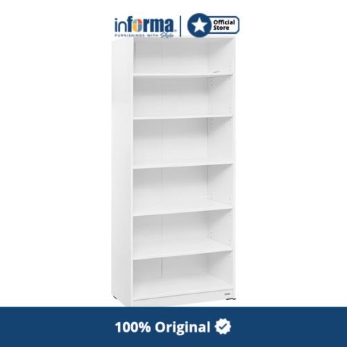 Jual Informa Pablo Rak Buku 6 Tingkat - Putih Bookshelf Books Storage ...