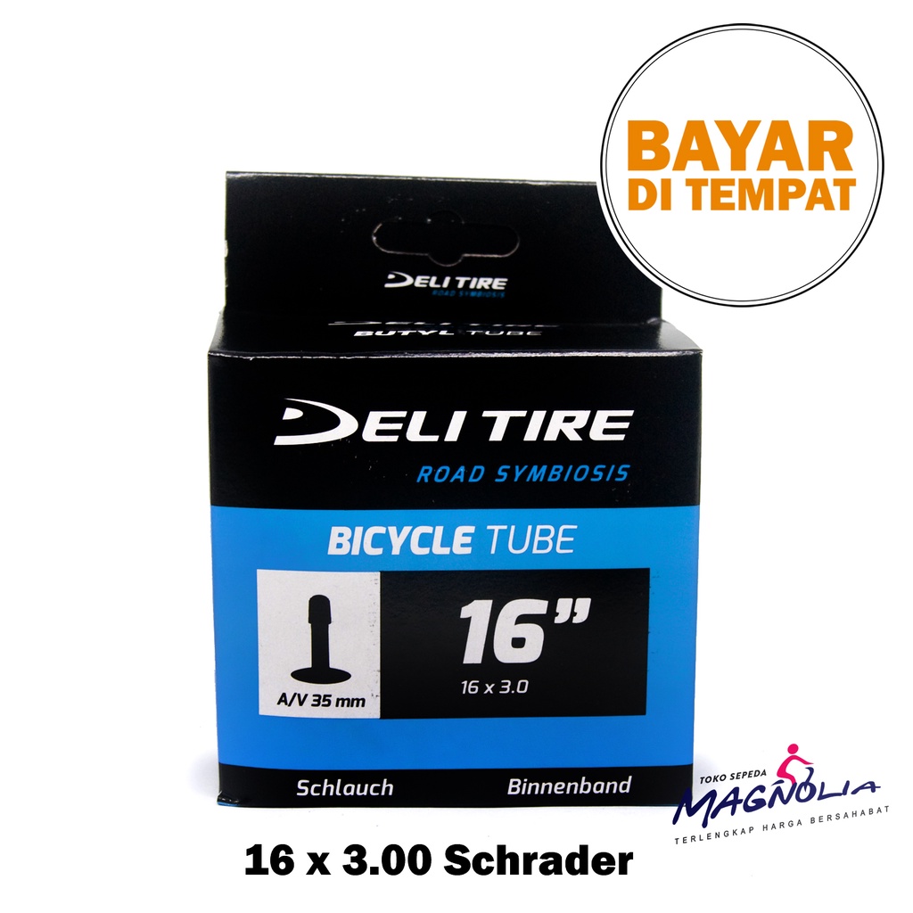 Jual Ban Dalam Sepeda 16 X 2.5/3.0 Pentil Schrader Motor Deli Tire | Shopee Indonesia