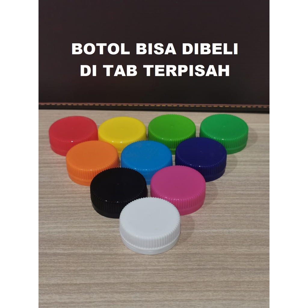 Jual Tutup Botol Plastik Short Neck Almond - Pir - Cantik - Cabe (VC ...