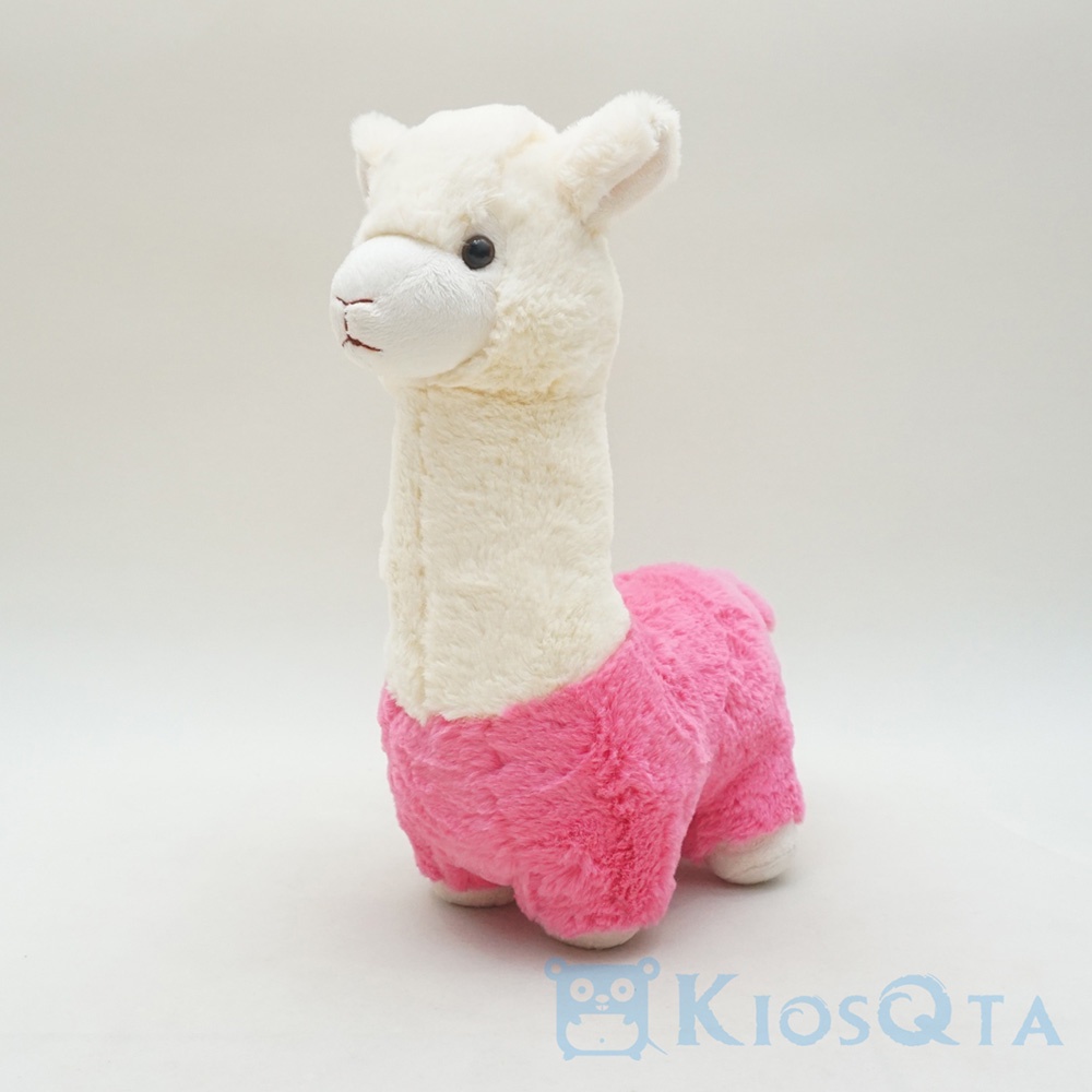 Jual boneka llama ilama alpaca putih pink gendut medium | Shopee Indonesia