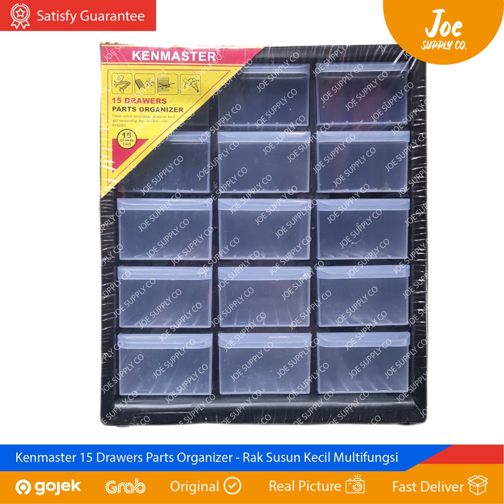 Jual Kenmaster Rak Susun Drawer 15 Kotak - Kompartemen Kotak Cincin ...