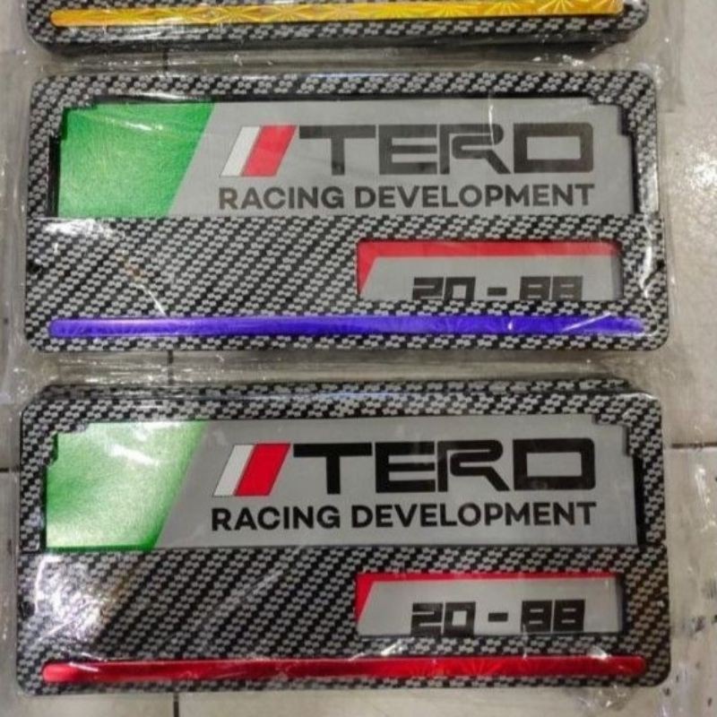 Jual # Cover Plat Nomor Motor TERD Motif Karbon Bingkai Plat Nomor ...