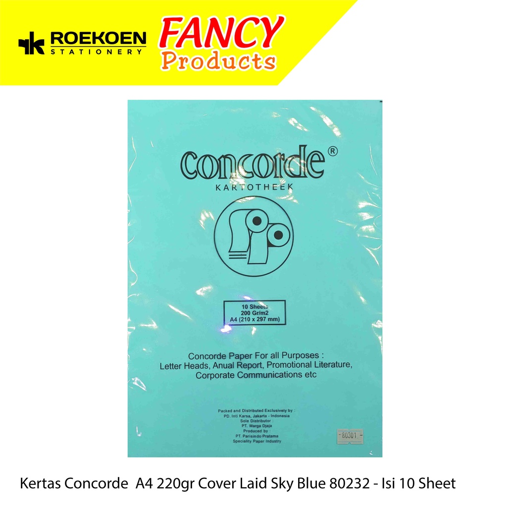 Jual Kertas Concorde A4 220gr Cover Laid Isi 10 Sheet Kertas Sertifikat ...