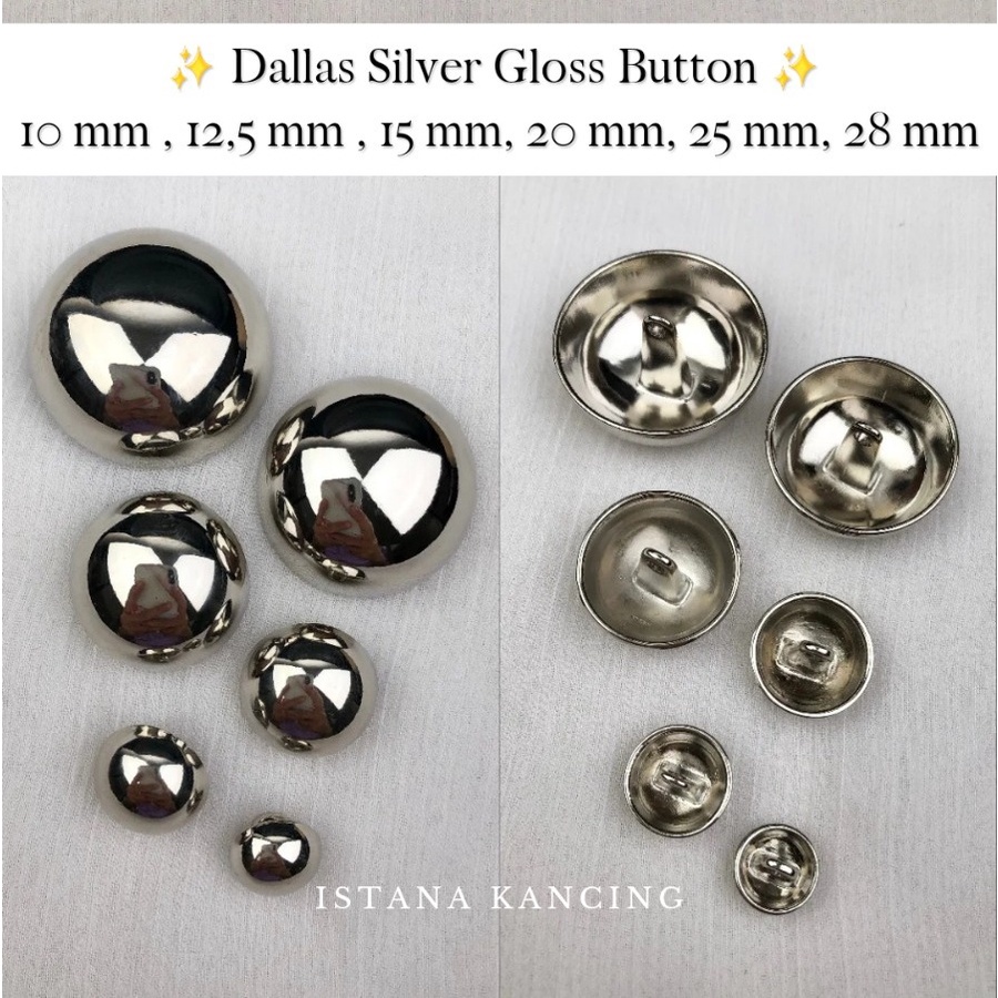 Jual Kancing Metal Premium Kancing Jamur Dallas 28mm 25mm 20mm 15mm 12 ...