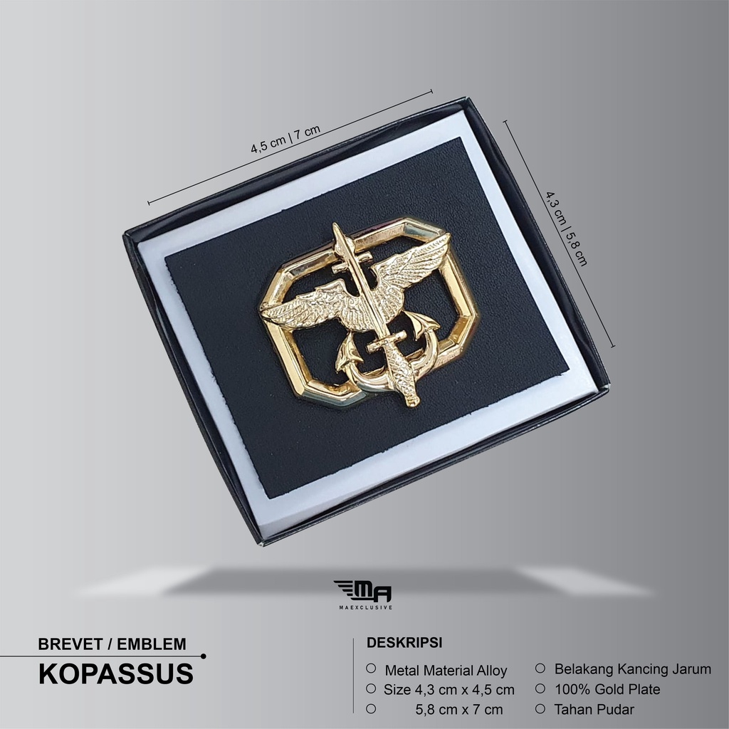 Jual Emblem Kopassus Pdh Bribvet Brevet Pin Wing Emblem Kopassus Shopee Indonesia
