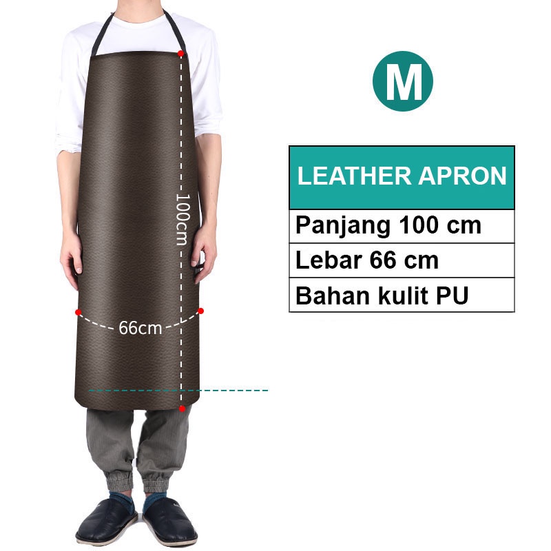Jual Celemek kulit PU leather apron aneka ukuran | Shopee Indonesia