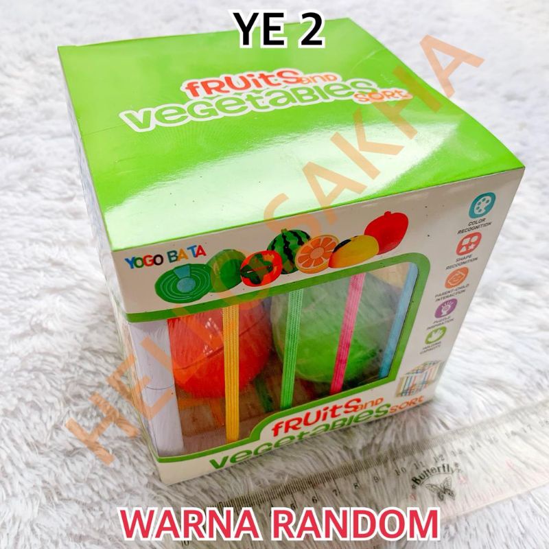 Jual MAINAN YE 2 FRUITS AND VEGETABLES SORT YOGO BATA MAIN MASAK ...