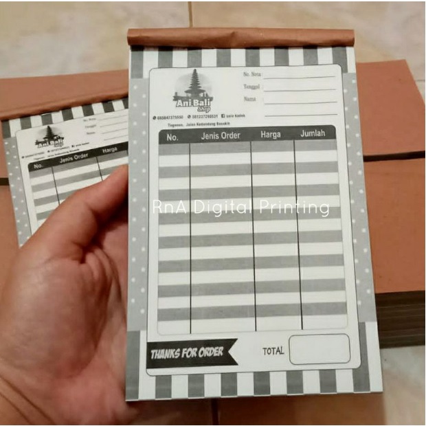 Jual Nota Custom 2 play + garis potong porporasi | Shopee Indonesia