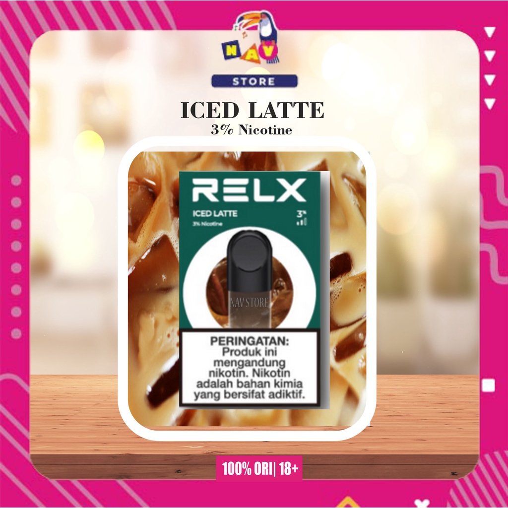Jual Relx Vape Pod 1 (Cotton) Iced Latte | Shopee Indonesia