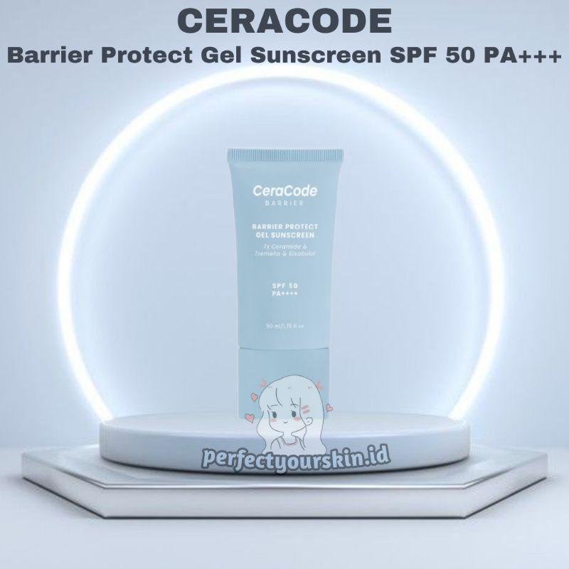 Jual CeraCode Barrier Protect Gel Sunscreen SPF 50 PA++++ 7x Ceramide Tremella & Bisabolol ...