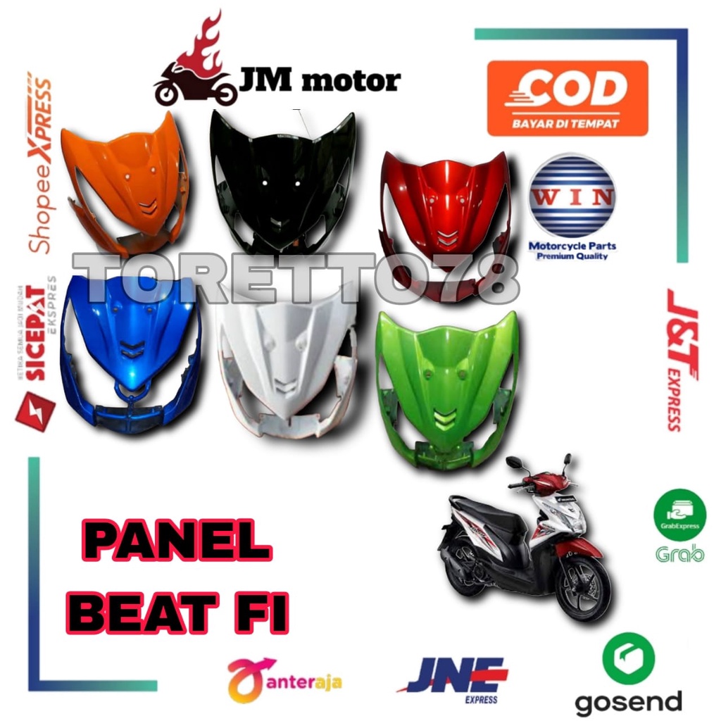 Jual Tameng Dasi Panel Cover Body Bodi Depan Honda Beat FI merk WIN ...