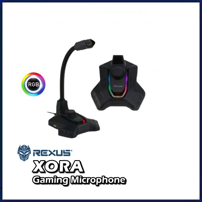 Jual Rexus Xora DM1 Gaming Microphone RGB Mic | Shopee Indonesia
