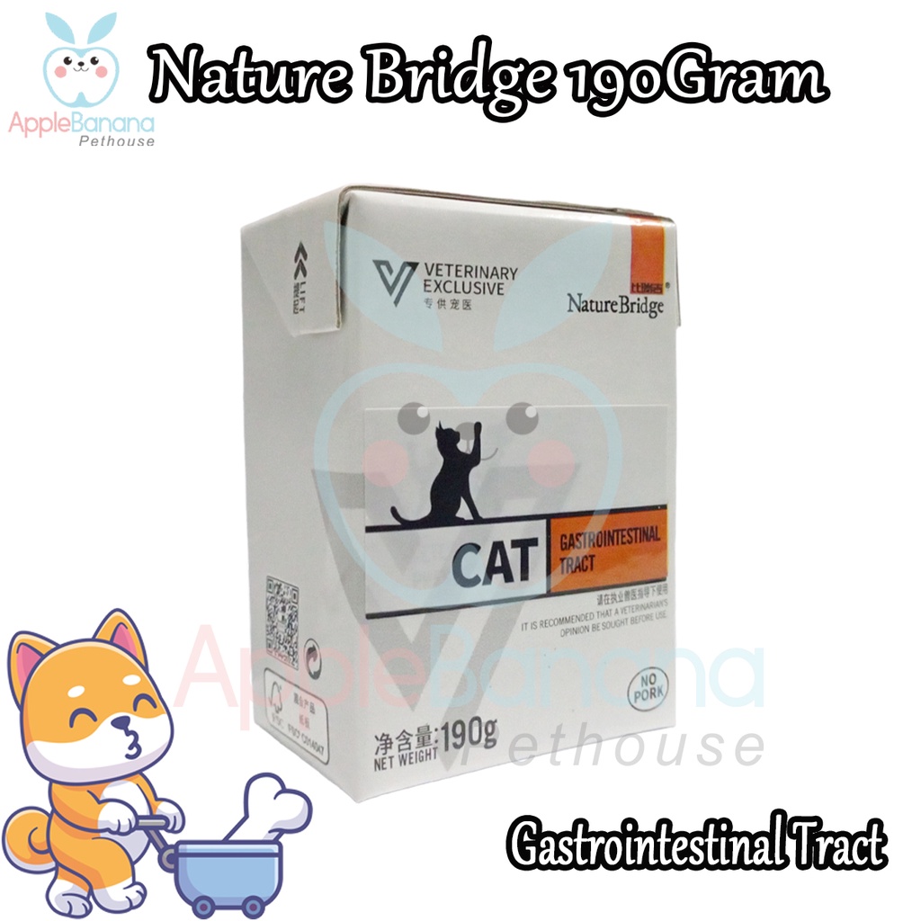 Jual NB Nature Bridge Vet Cat Gastro intestinal Tract 190gr wet food ...