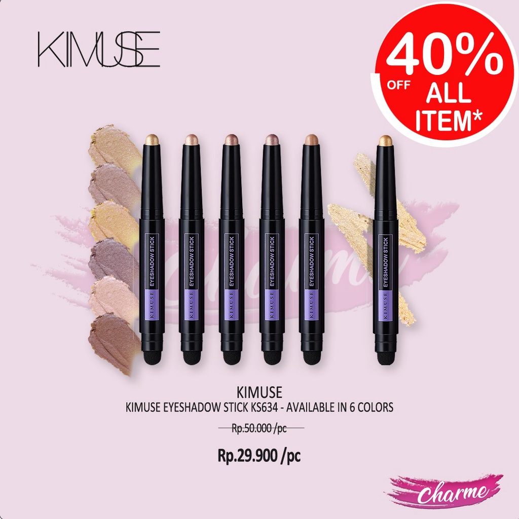 Jual (READY & ORI) KIMUSE Eyeshadow Stick Shimmer Matte Dual-Head Eye ...