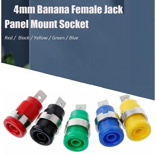 Jual Terminal Socket Banana Plug Panel Jack 4mm Insulated Binding Post ...