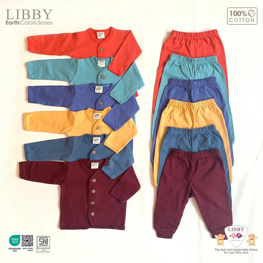Jual Libby Baby Comfy Set New Colour Setelan Bayi Lengan Panjang Celana ...