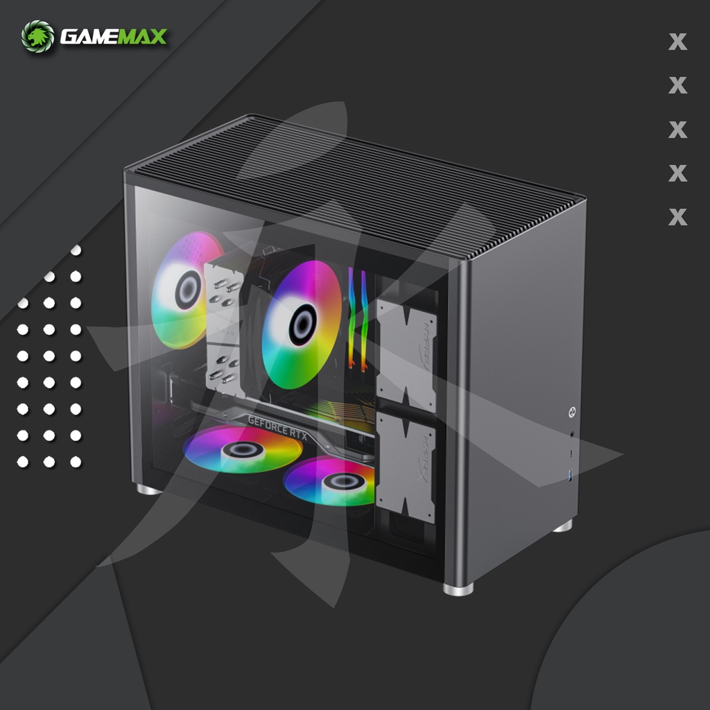 Jual GameMax Spark M-ATX Gaming Case | Shopee Indonesia