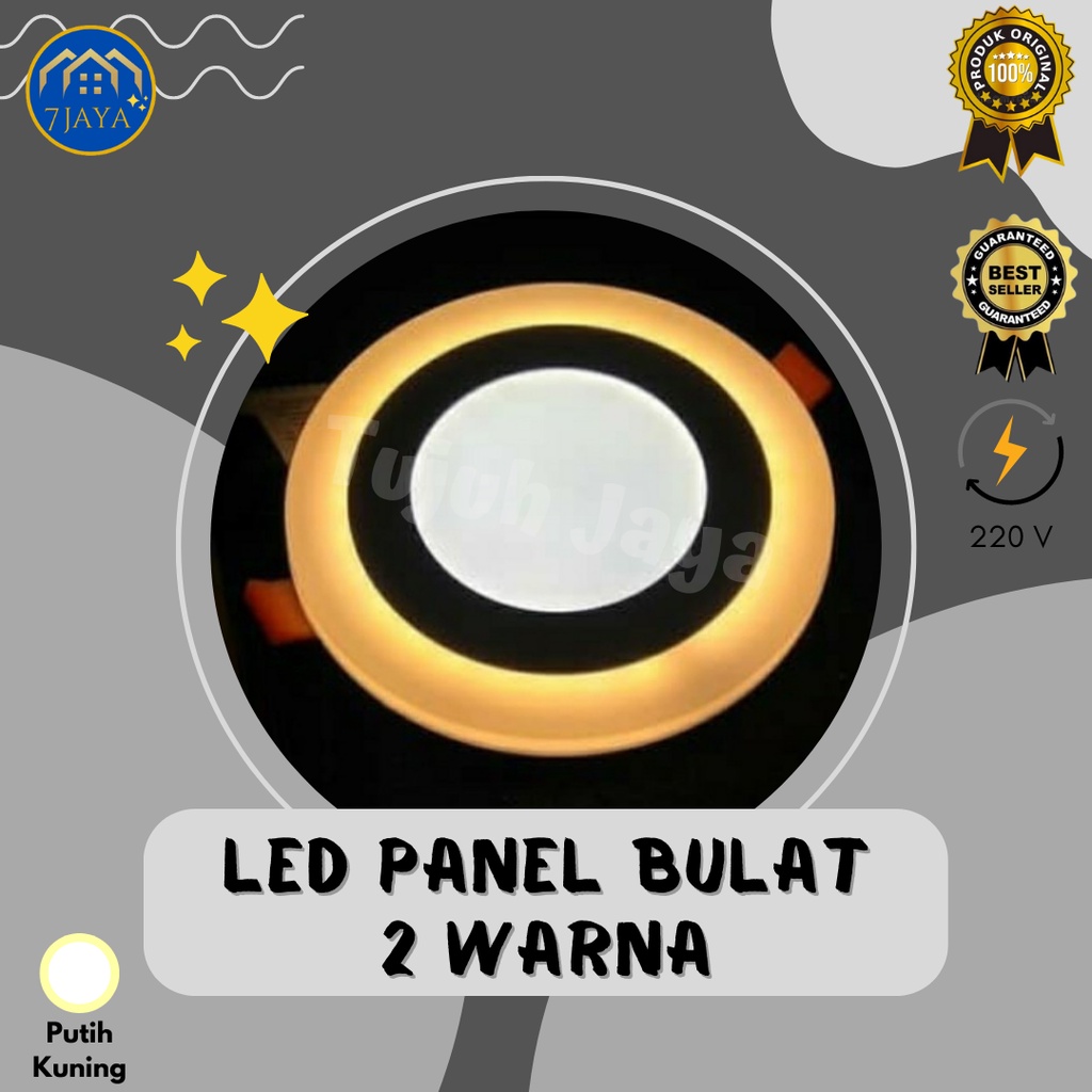 Jual LED Panel Bulat 2 Warna - Putih Kuning | Shopee Indonesia