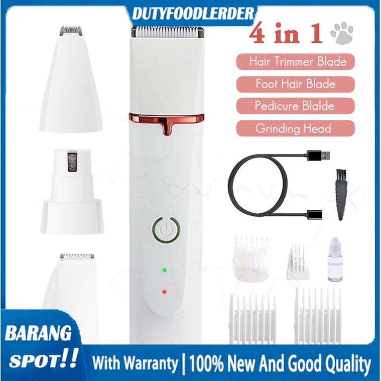 Jual Pet Hair Clippers Shaver Set Grooming Hewan Peliharaan/4 IN 1 Pet ...