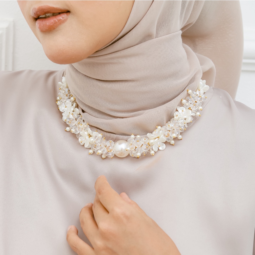 Jual [Lalaluna] KALUNG HIJAB CRYSTAL BEADS | KALUNG KRISTAL FASHION | CRYSTAL BEADS PEARL ...