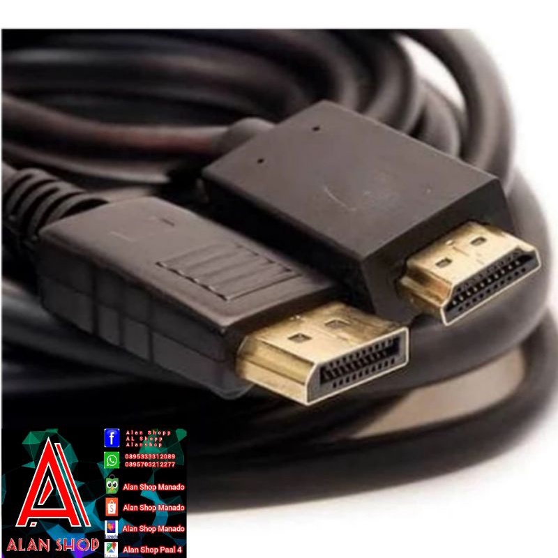 Jual KABEL DISPLAY PORT TO HDMI | Shopee Indonesia
