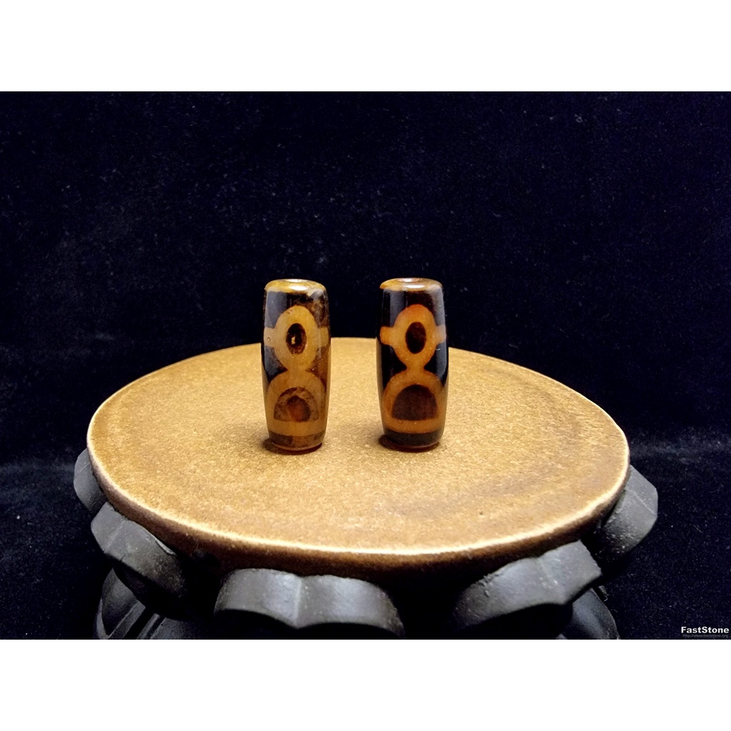 Jual Batu Akik Dzi Dewa Rejeki Wealth Stone Blessed Tibet 25mm E1564 ...