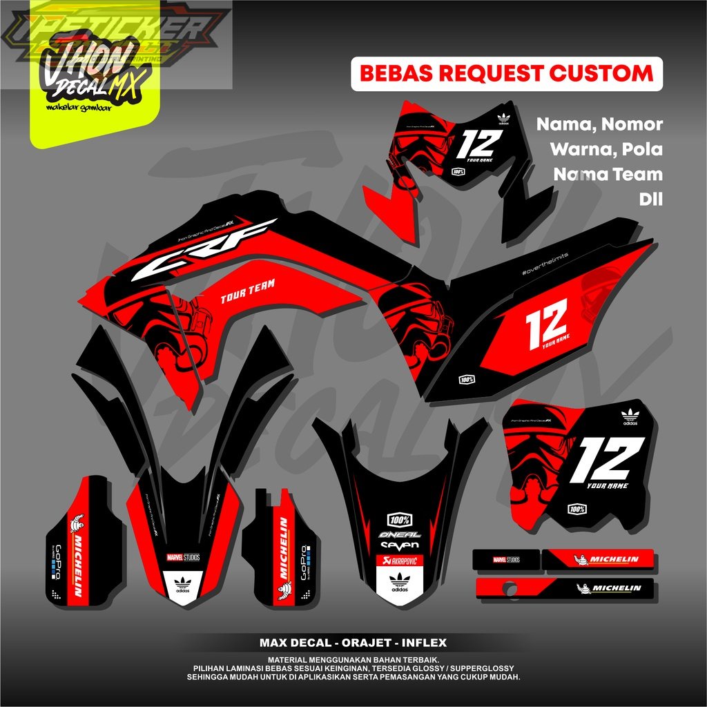 Jual Decal CRF 150 L Full Body Keren Supermoto By JhonDecal | Shopee ...
