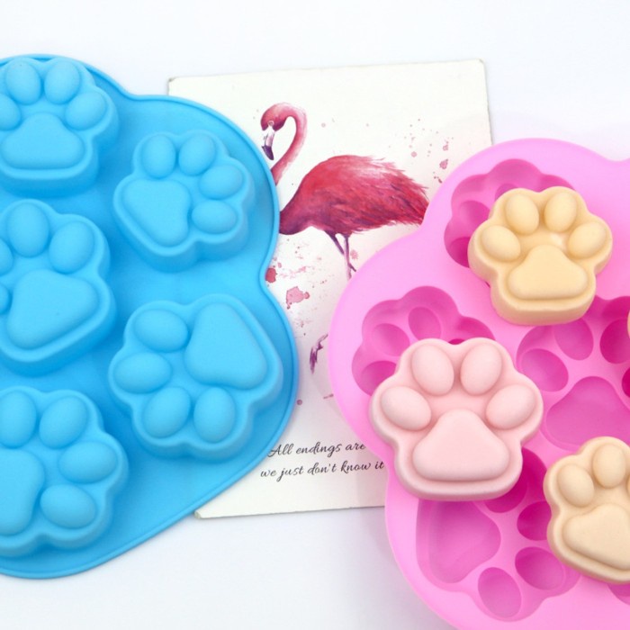 Jual SILICONE MOLD 7 HOLE SIZE CAT'S PAW CHOCOLATE MOLD CETAKAN KAKI ...