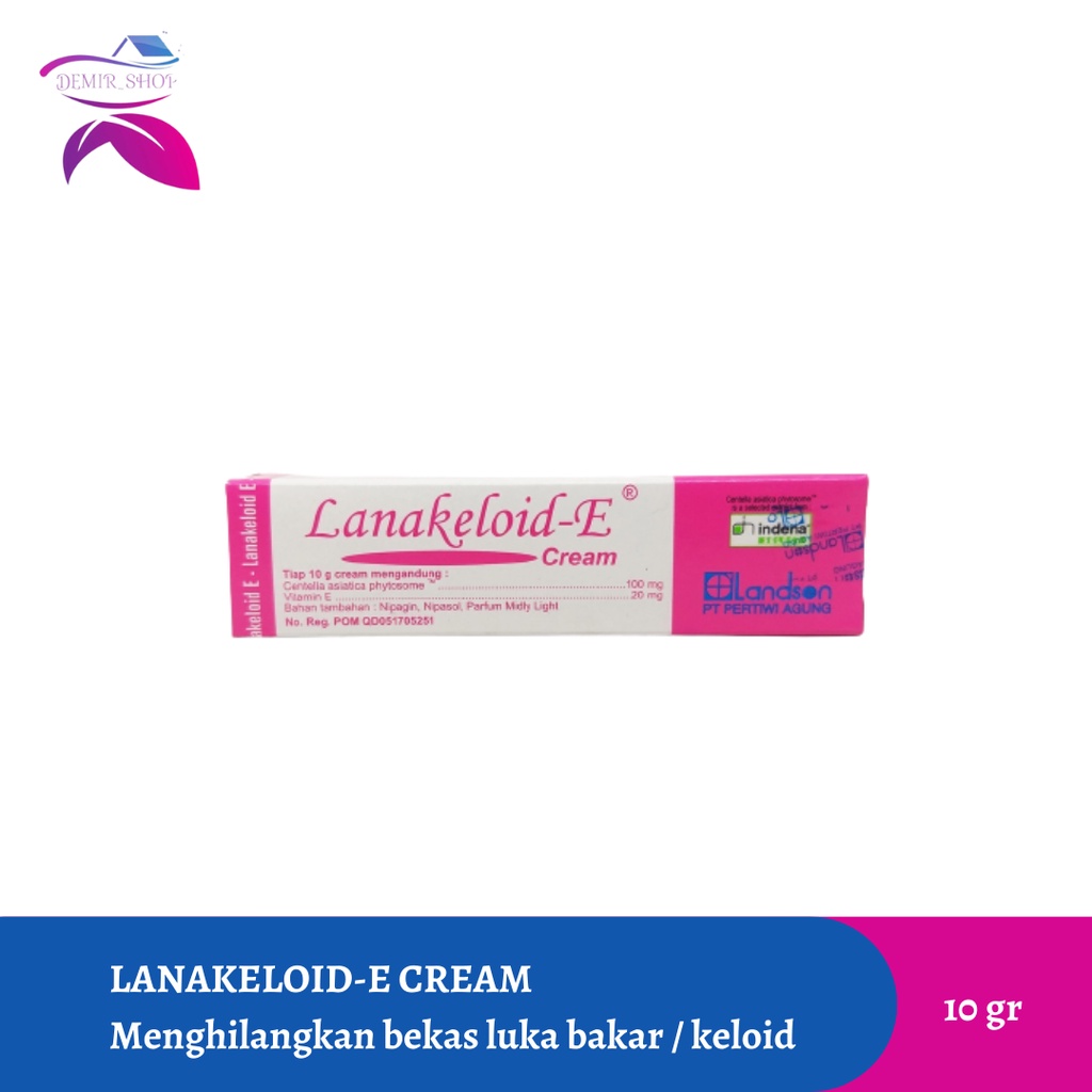 Jual Lanakeloid-E Cream 10 gr - Krim Luka Bakar / Keloid | Shopee Indonesia