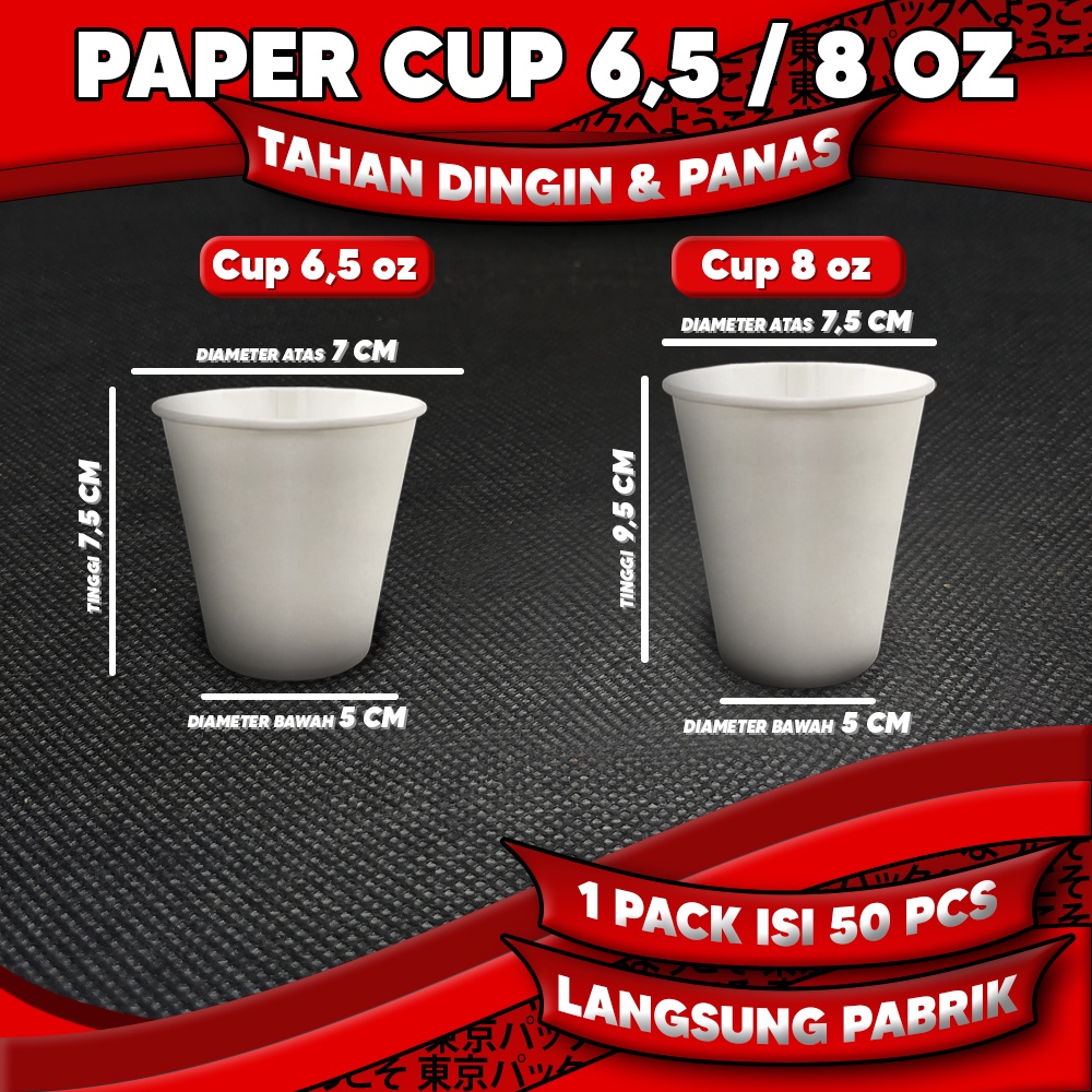 Jual Hot Paper Cup/ Gelas Kertas Minuman Panas / Paper Cup Polos PREMIUM | Shopee Indonesia