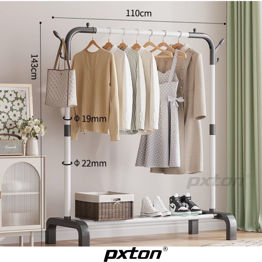 Jual PXTON - Big Stand Hanger Single Gantungan Rak Gantungan Baju ...