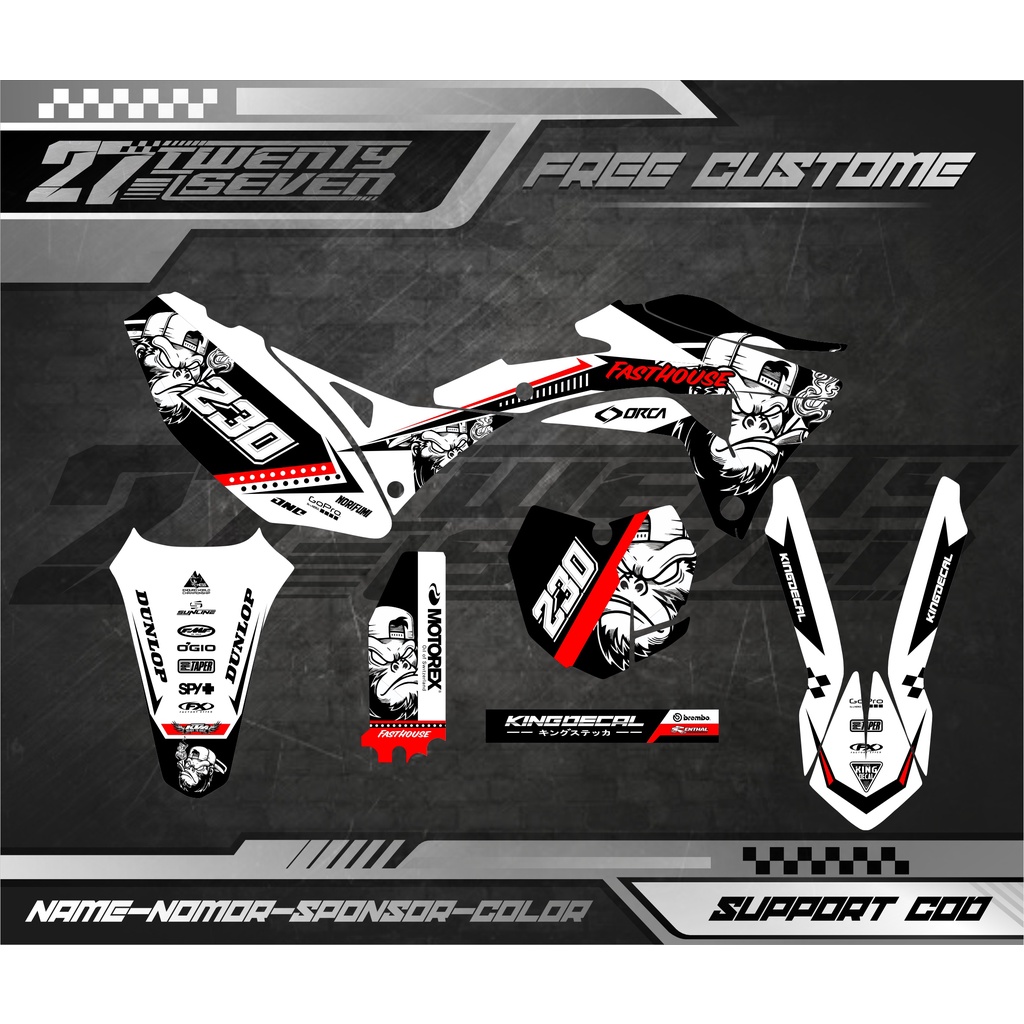 Jual DECAL STICKER KLX GORDON FULL BODY DECAL GORDON DECAL STIKER KLX ...