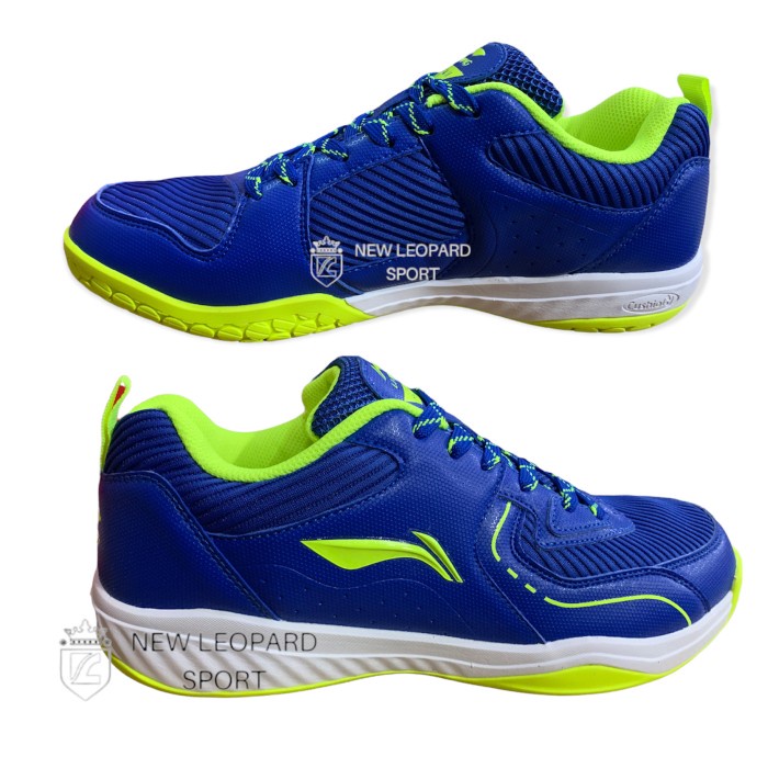 Jual ,,,,,,,] Sepatu badminton Li-Ning ultra II (blue/lime) | Shopee ...