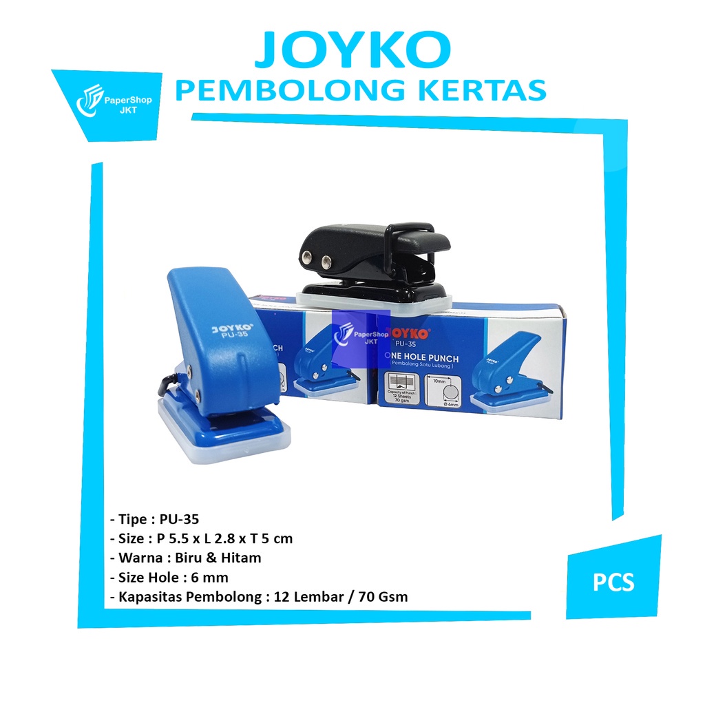 Jual JOYKO - Pembolong Kertas Kecil Punch - 35 - Pcs | Shopee Indonesia
