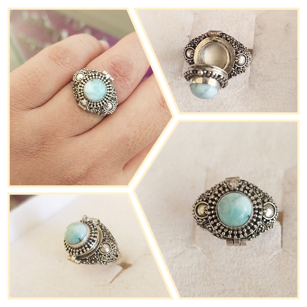Jual Cincin Ring Perak Silver Bali Jimat Box Buka Jawan Batu Asli 925 ...