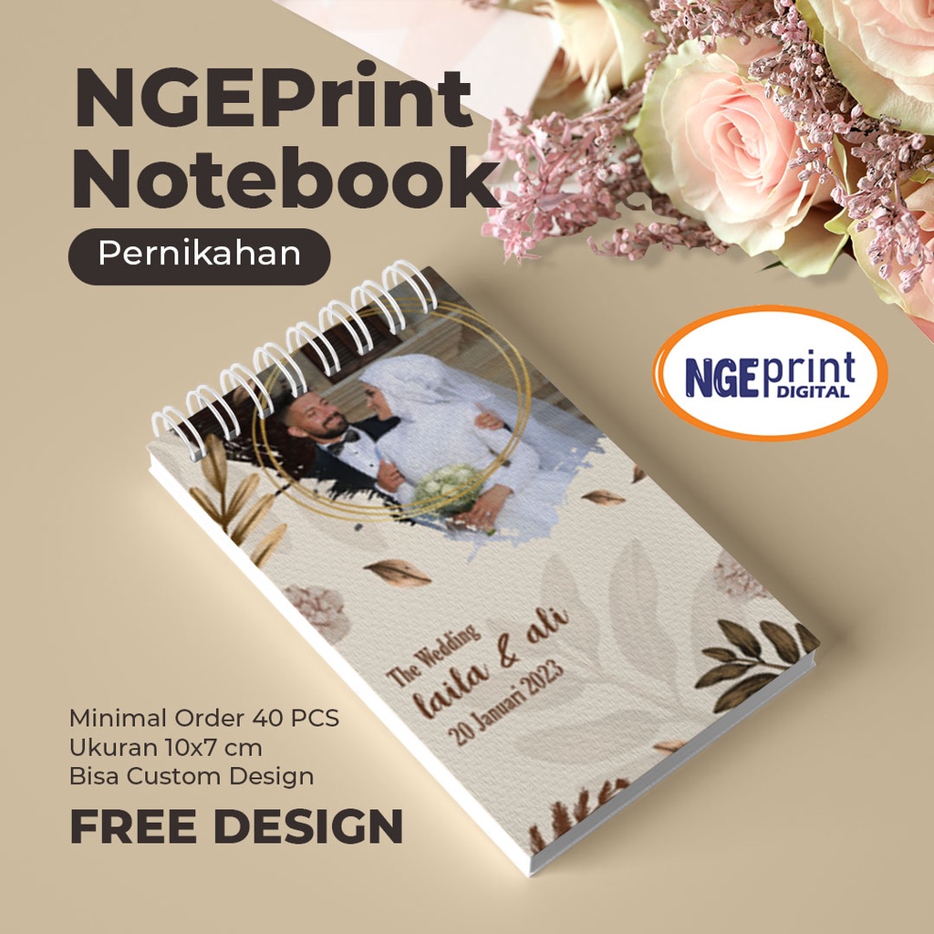Jual Notebook Souvenir Pernikahan A7 / Souvenir Notebook Ulang Tahun ...