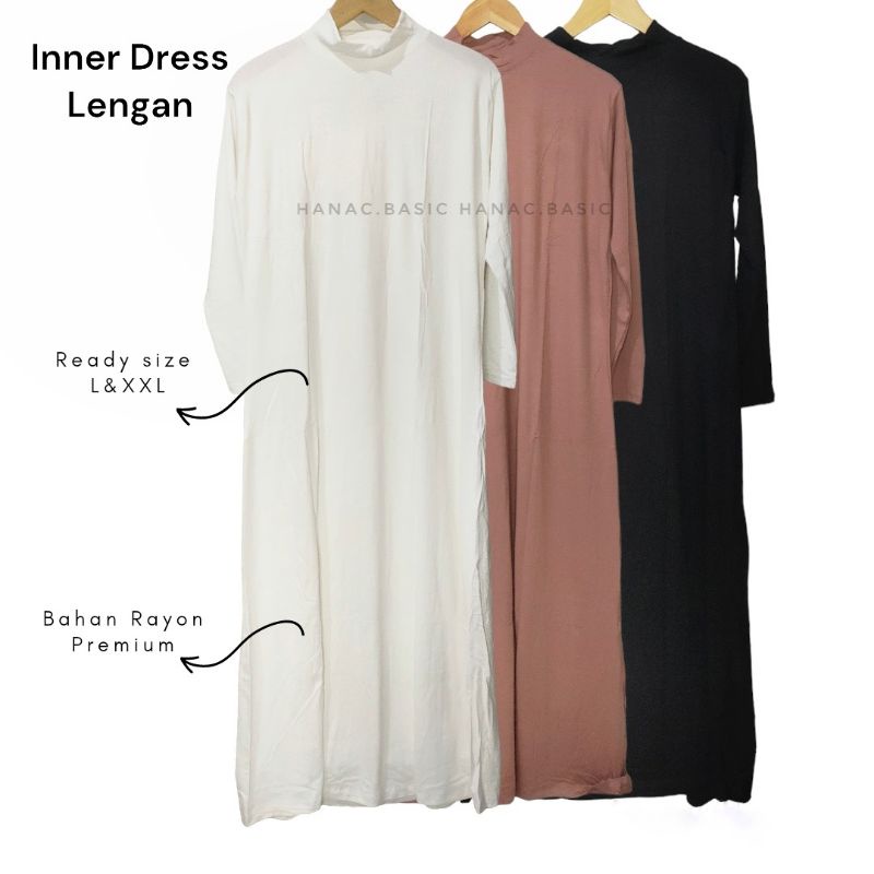 Jual MANSET GAMIS / INNER GAMIS BAHAN RAYON PREMIUM SIZE L DAN XXL ...