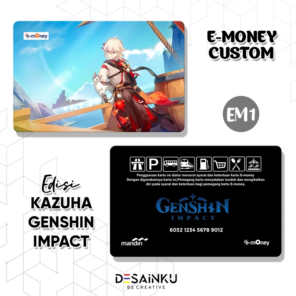 Jual Emoney / Tap Cash / Brizzi / Flazz / Genshin Impact edisi KAZUHA ...