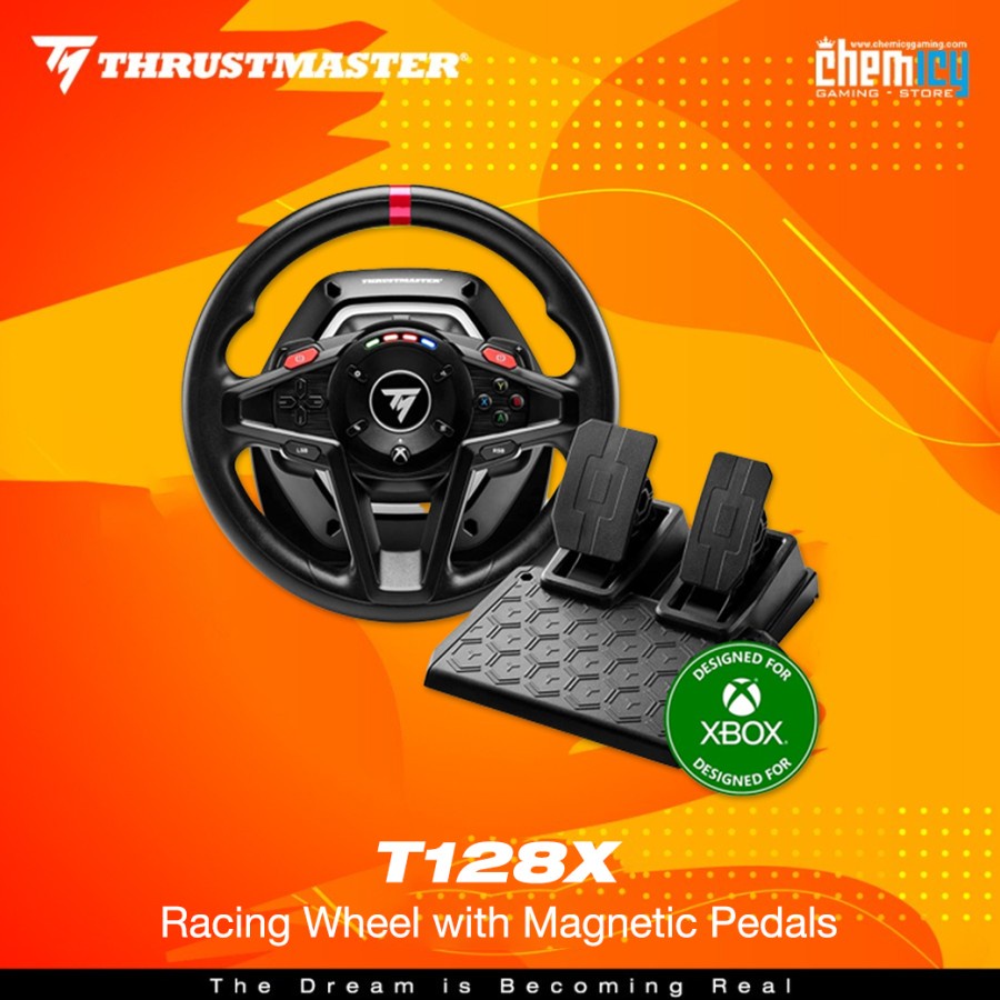 Jual Thrustmaster T128X Force Feedback Racing Wheel with Magnetic Pedals | Shopee Indonesia