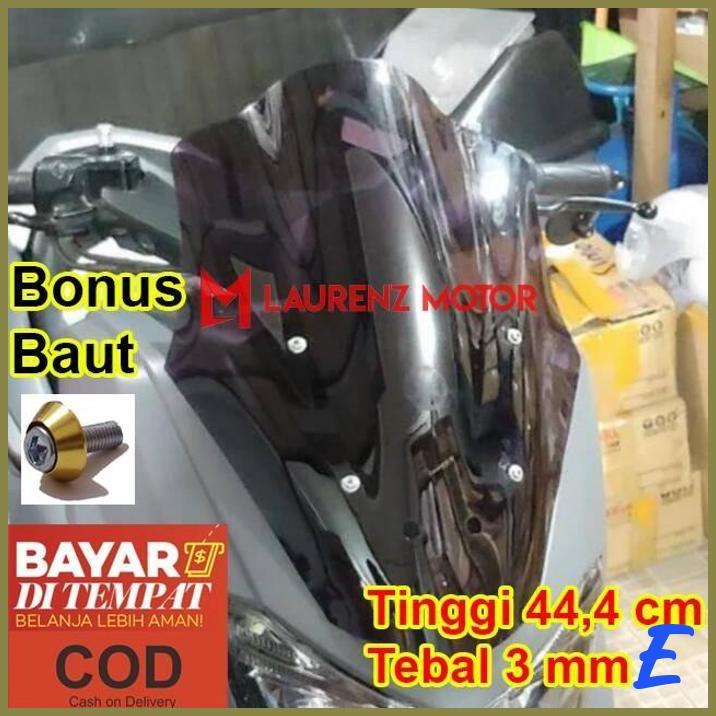 Jual Visor Windshield Motor LEXI Jenong Lengkung 44cm Tebal 3mm Bahan ...