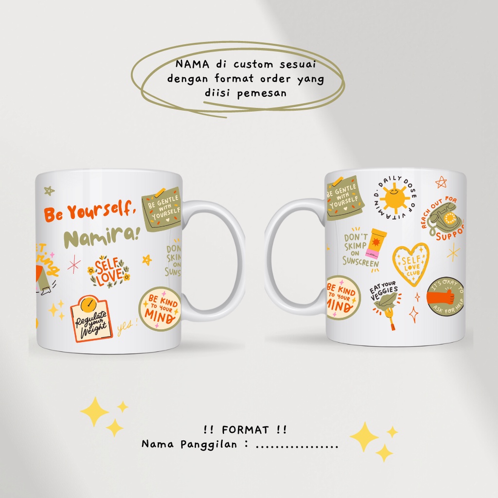 Jual Custom Mug Nama Affirmasi Hadiah Wisuda | Shopee Indonesia