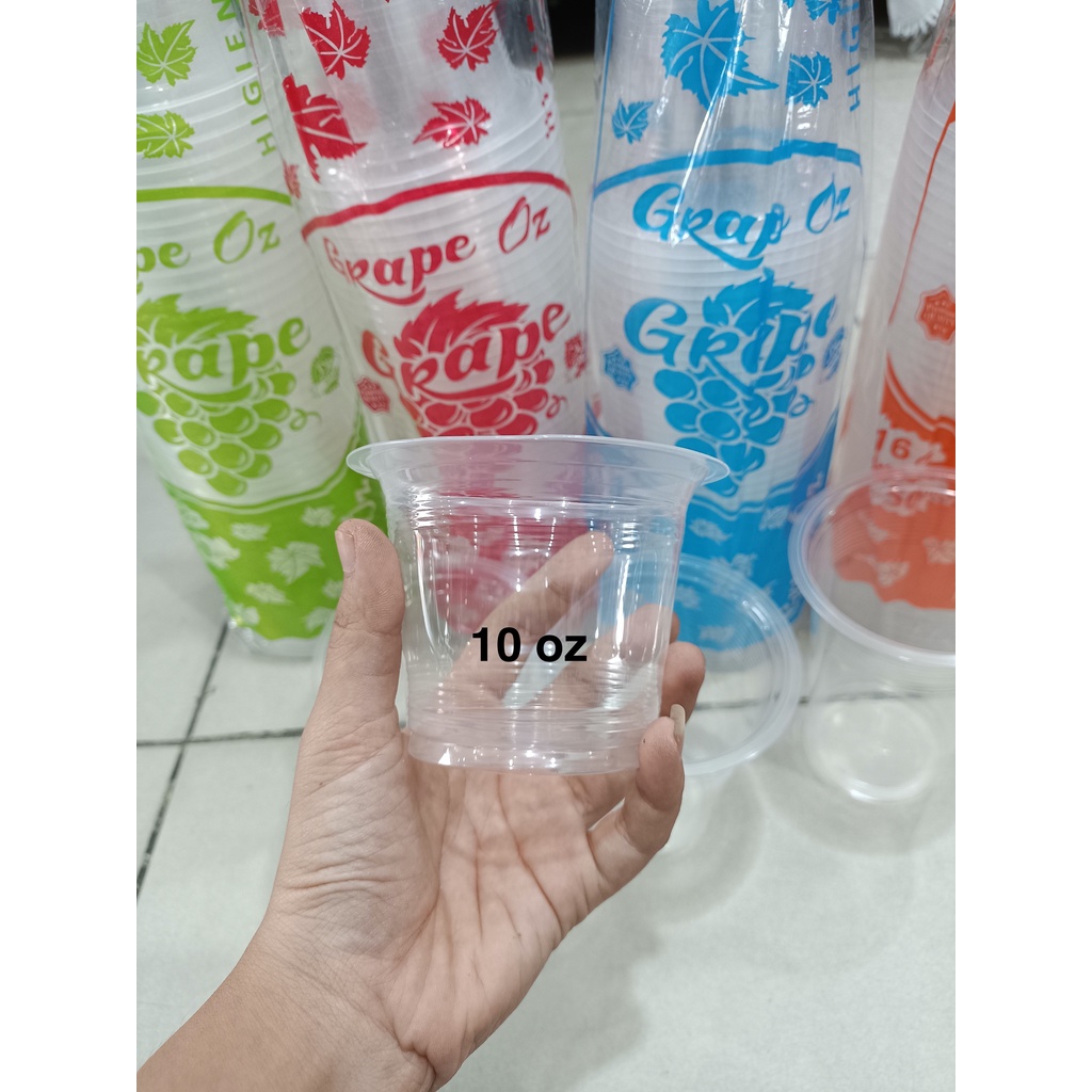 Jual GELAS MINUM / GELAS KOPI PLASTIK MERK GRAPE ISI 50PCS (PER PACK ...