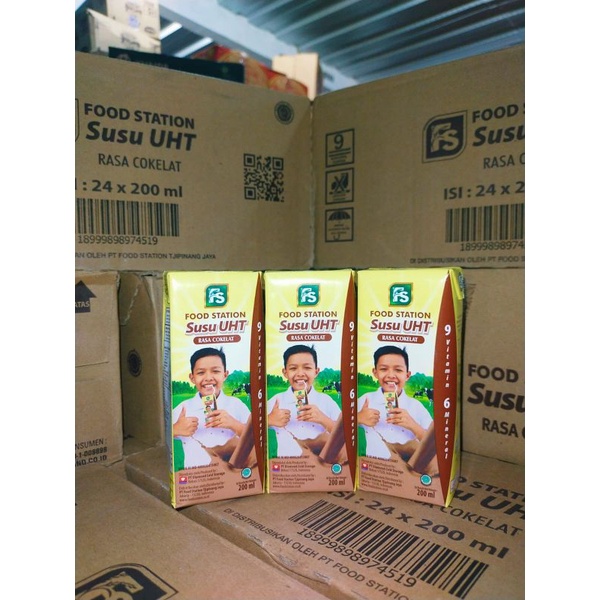 Jual SUSU UHT FS/FOOD STATION 200ML | Shopee Indonesia