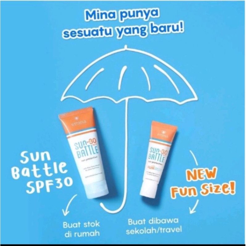 Jual EMINA (FUN SIZE) SUN BATTLE SUN PROTECTION SPF 30 23ml | Shopee ...
