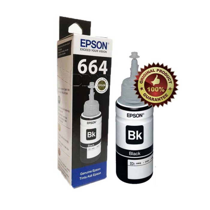 Jual Epson Tinta Botol Set Original T6641 - T6644 | Shopee Indonesia
