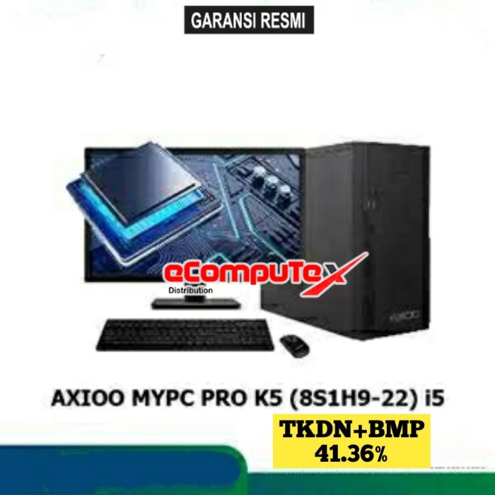 Jual PC DESKTOP AXIOO MYPC PRO K5 (8S1H9-22) i5 8GB 1TB 22"FHD TKDN ...
