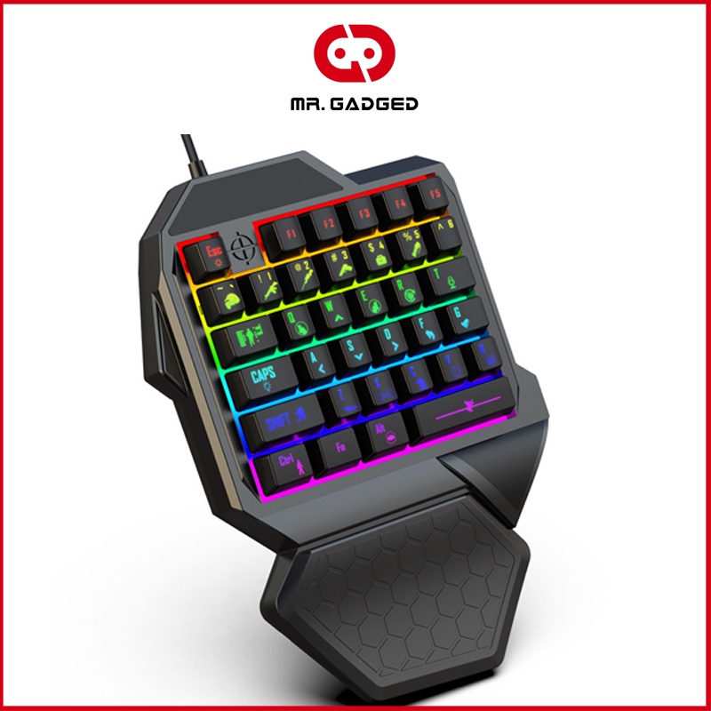Jual Mister GadgeD - Keyboard Gaming Satu Tangan 35 Tombol Berkabel 1 ...