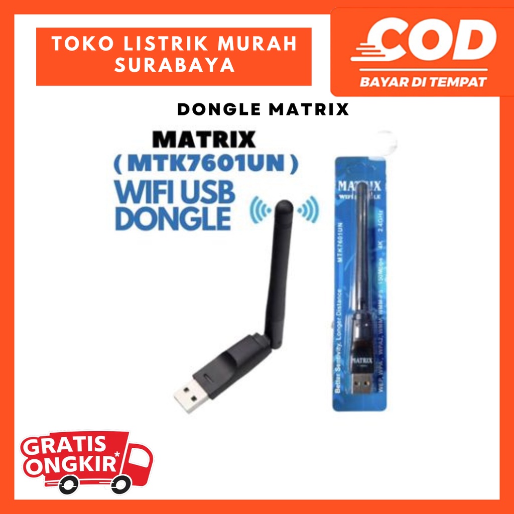 Jual DONGLE WIFI MATRIX Adapter Matrix, chipset Mediatek MTK 7601UN | Shopee Indonesia