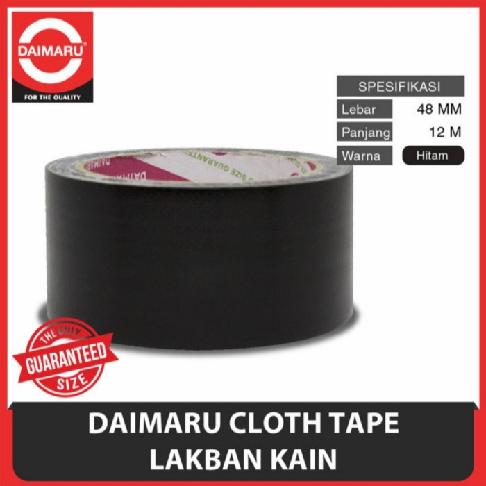 Jual Lakban Kain Jilid Cloth Tape 48 mm x 12 Meter Daimaru | Shopee ...